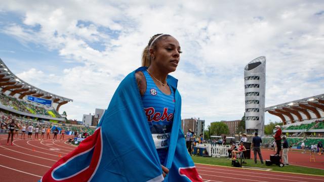Ole Miss' McKenzie Long takes home the NCAA Outdoor 100-meter title