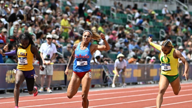 McKenzie Long wins the NCAA Outdoor 200-meter dash title for Ole Miss