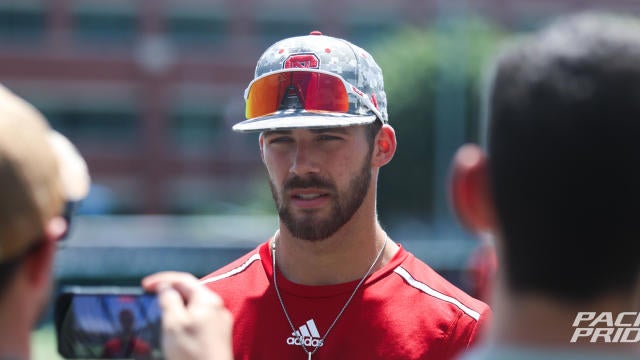 NC State catcher Jacob Cozart on facing Florida in CWS, Father's Day in ...