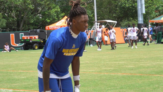 2025 DB Antonio Branch Jr. at Miami 7-on-7 camp