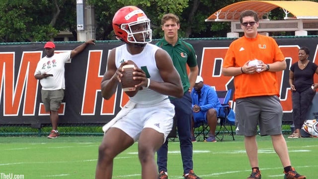 2028 QB Wonderful Monds IV at Miami prospect camp