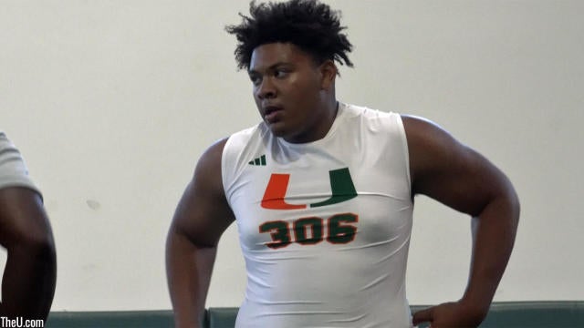 2026 OL Jared Smith at Miami prospect camp