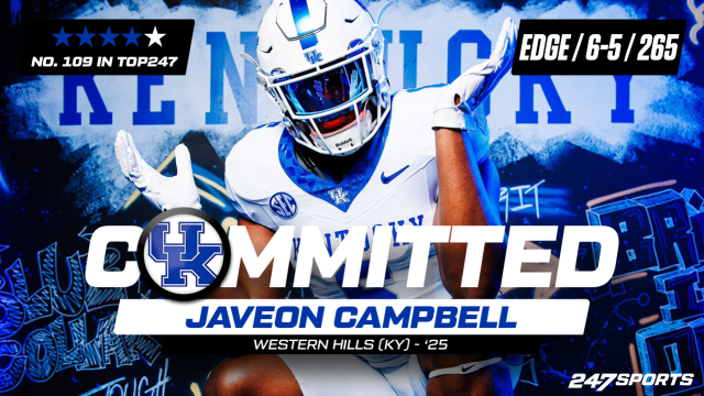 WATCH: 4-star Edge Javeon Campbell commits to Kentucky LIVE on 247Sports