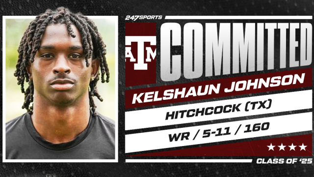 The moment 4-star WR Kelshaun Johnson committed to Texas A&M
