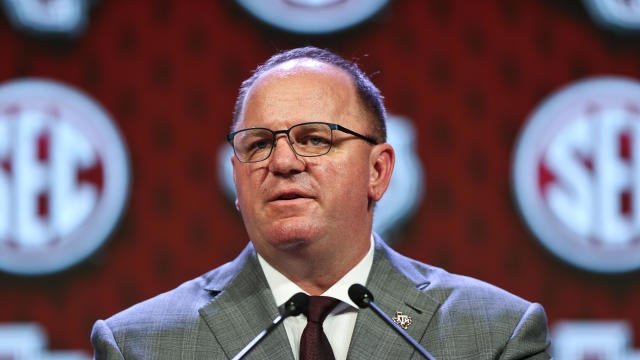 Texas A&M's Mike Elko Speaks At SEC Media Days