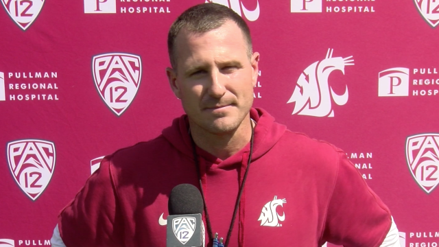 2 minutes with Jake Dickert on QB battle, offensive line depth