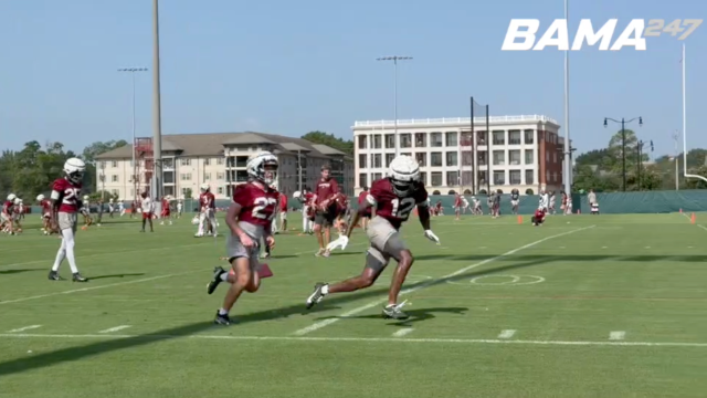 Watch Alabama's cornerbacks go through drills on Day Two of Fall Camp