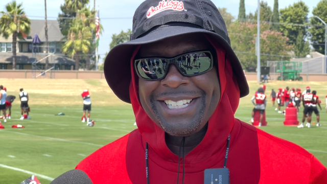 Fresno State coach Tim Skipper reacts to Day 1 of Fall Camp