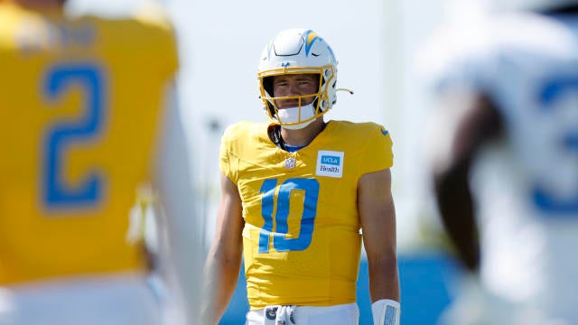 Justin Herbert In Walking Boot After Suffering A Plantar Fascia Injury