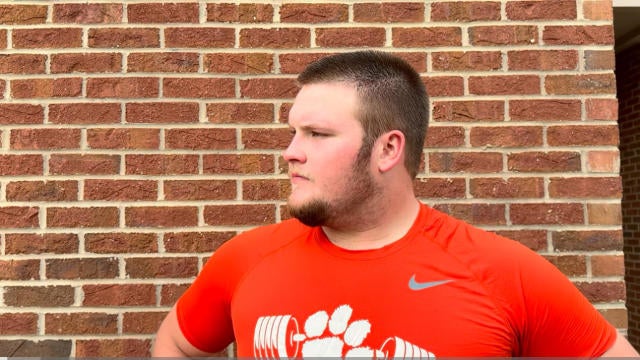 Clemson center Harris Sewell says he loves OL Coach Matt Luke's ...