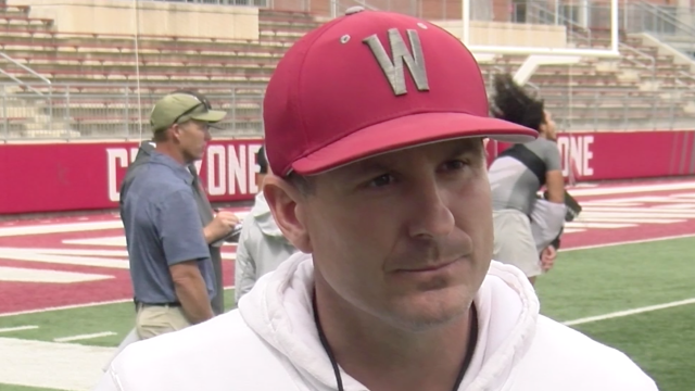 75 seconds with Jake Dickert on reaching benchmarks in fall camp