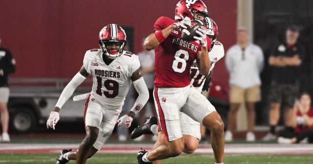 Indiana WR Elijah Sarratt's meteoric rise is on the cusp of a full ...