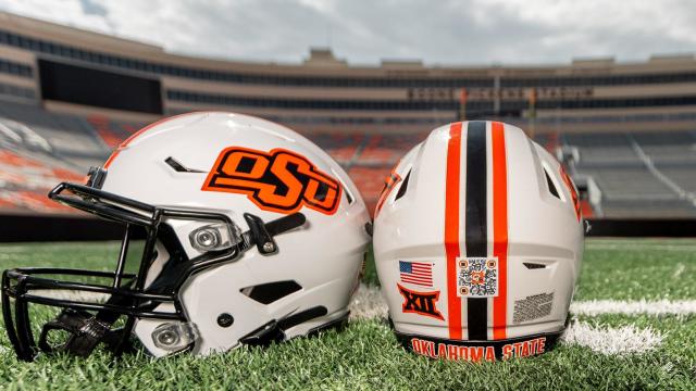 Oklahoma State Place NIL QR Codes On Player Helmets