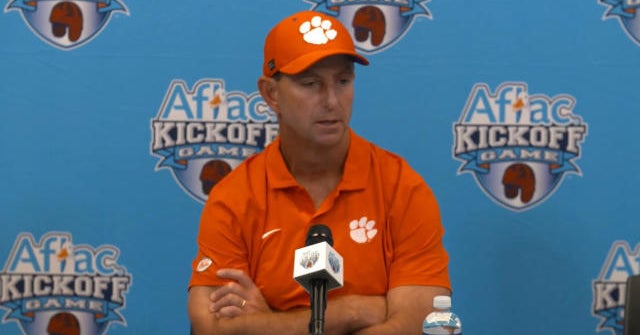 Dabo Swinney says "The biggest thing to me was missed opportunities in ...