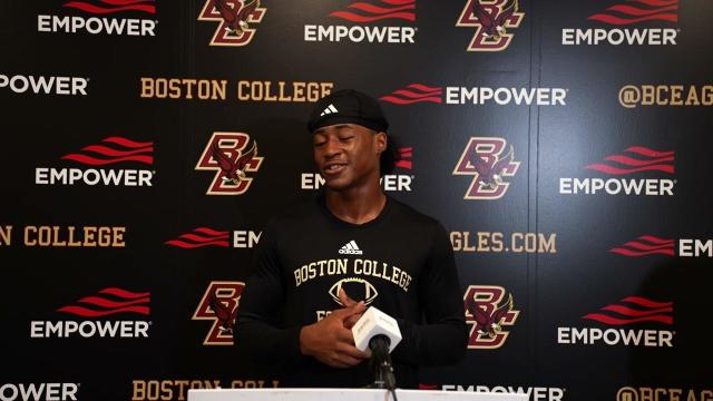 CB Max Tucker discusses interception against Florida State
