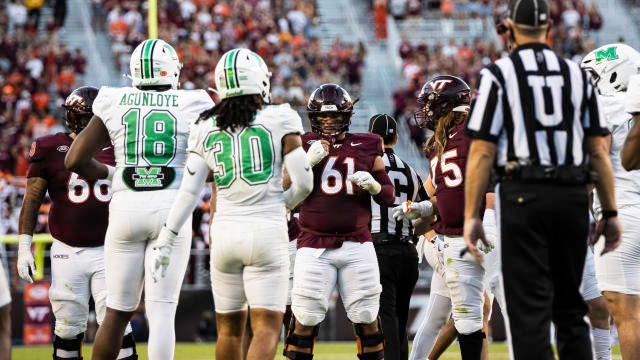 Virginia Tech's offensive line is "still a work in progress"