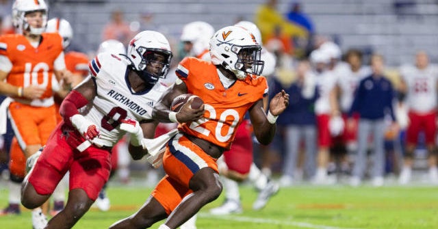 Virginia RB Xavier Brown on starting the season 2-0, establishing the ...