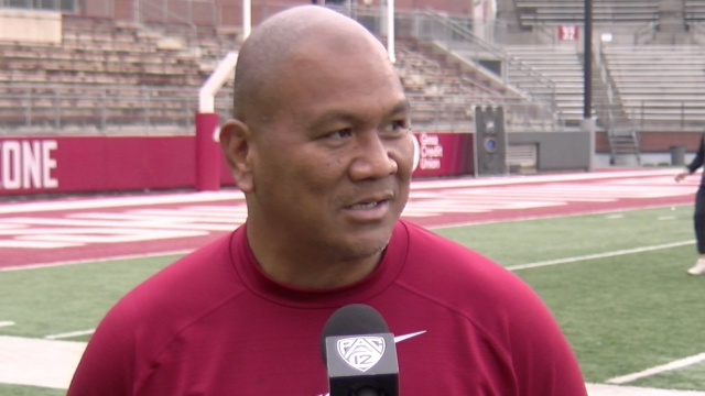 2 minutes with Mark Atuaia before Apple Cup on John Mateer and UW defense