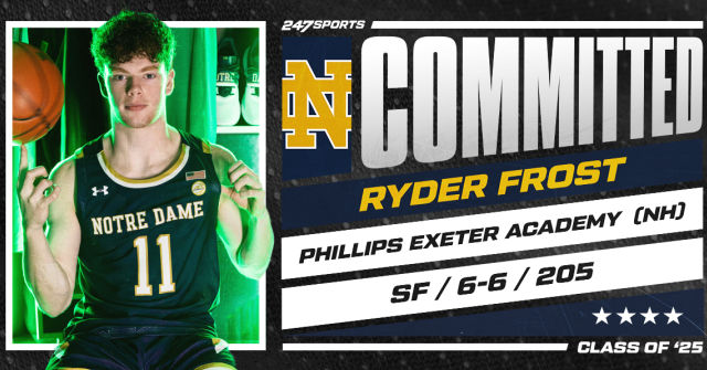 The moment 4-star SF Ryder Frost committed to Notre Dame - 247Sports