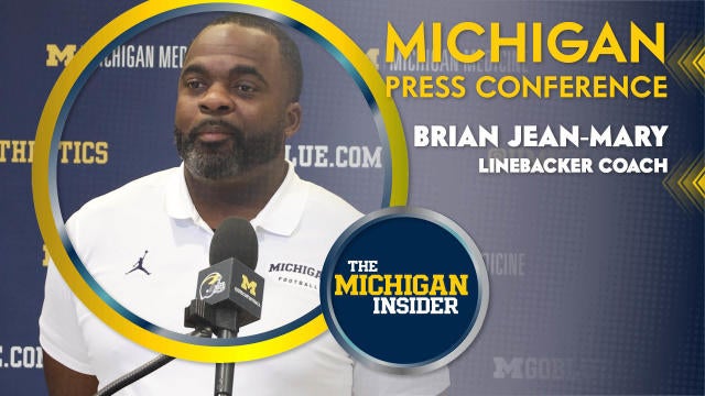 Michigan LB Coach Brian Jean Mary Talks Jaishawn Barham and his ...