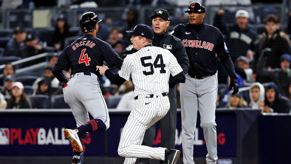 Yankees vs. Guardians: Explaining obstruction call in ALCS Game 1 that led to Cleveland run ...