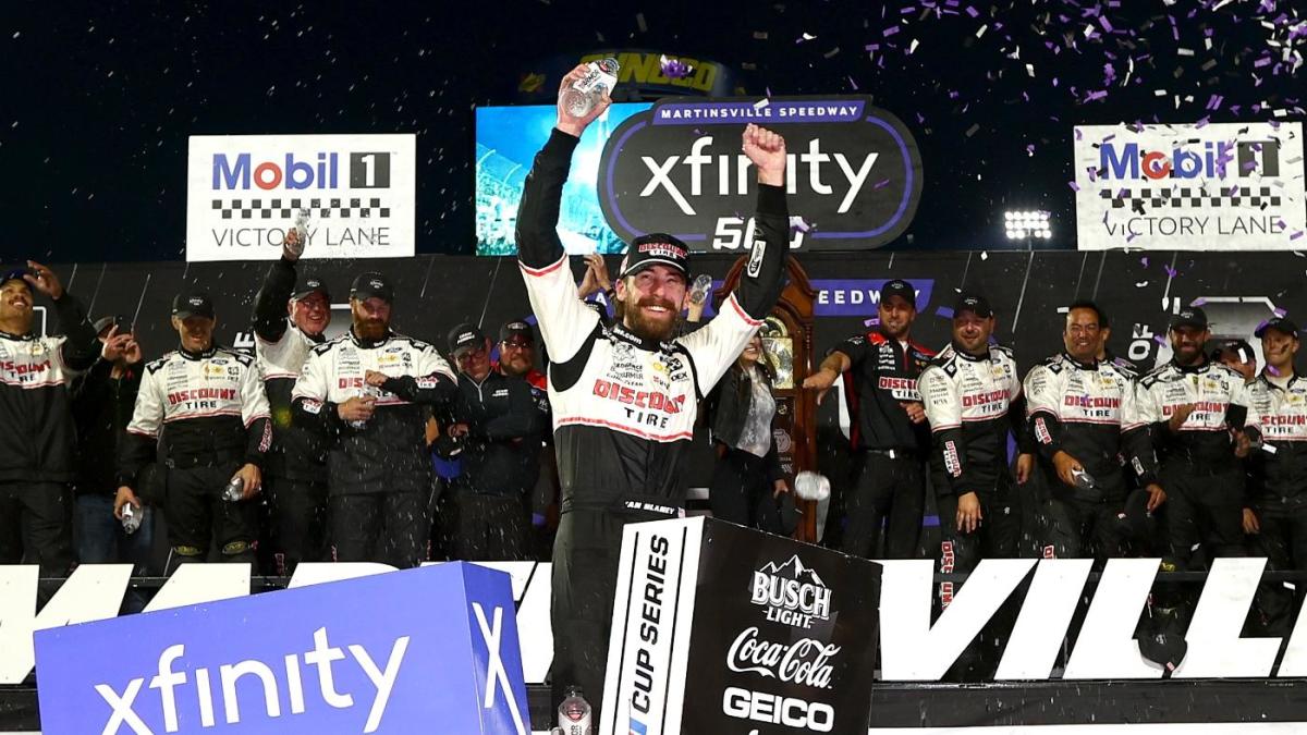 NASCAR playoffs at Martinsville results: Ryan Blaney earns walk-off win ...