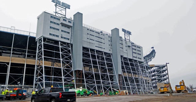 Penn State's Beaver Stadium Press Box Demolition Begins - 247Sports