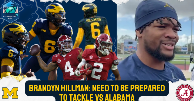 Michigan DB - Brandyn Hillman says Michigan needs to be 'prepared to ...