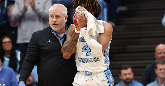 RJ Davis Leaves Game Late in UNC's Win Over SMU - 247Sports