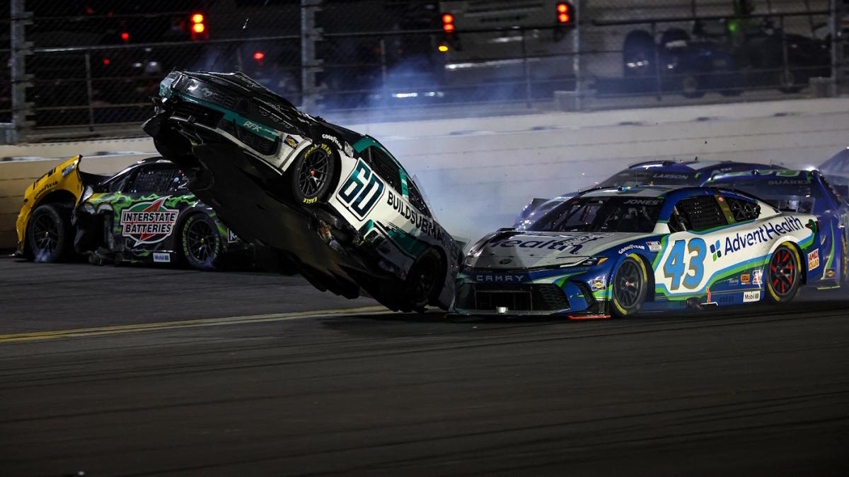 2025 Daytona 500: Watch as Ryan Preece flips over in wild crash during ...