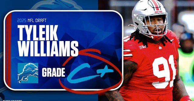 2025 NFL Draft Grades: Lions Select Tyleik Williams No. 28 - 247Sports