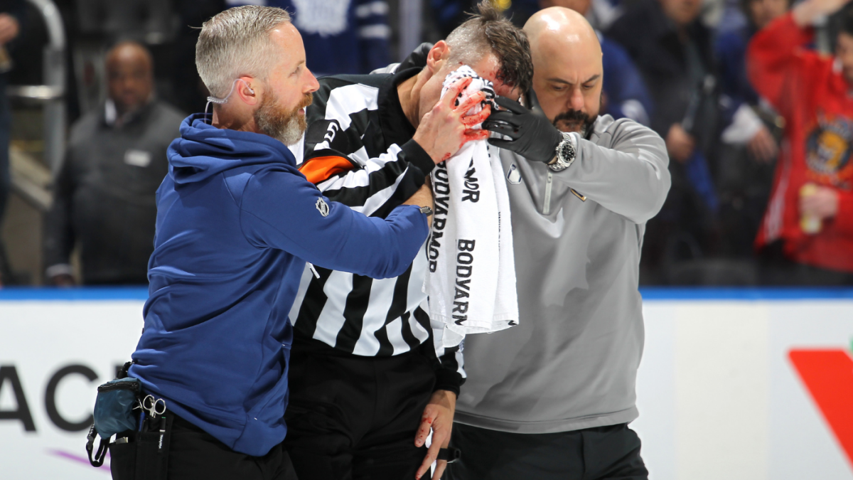 Stanley Cup playoffs: Referee Chris Rooney hopes to return after stick ...