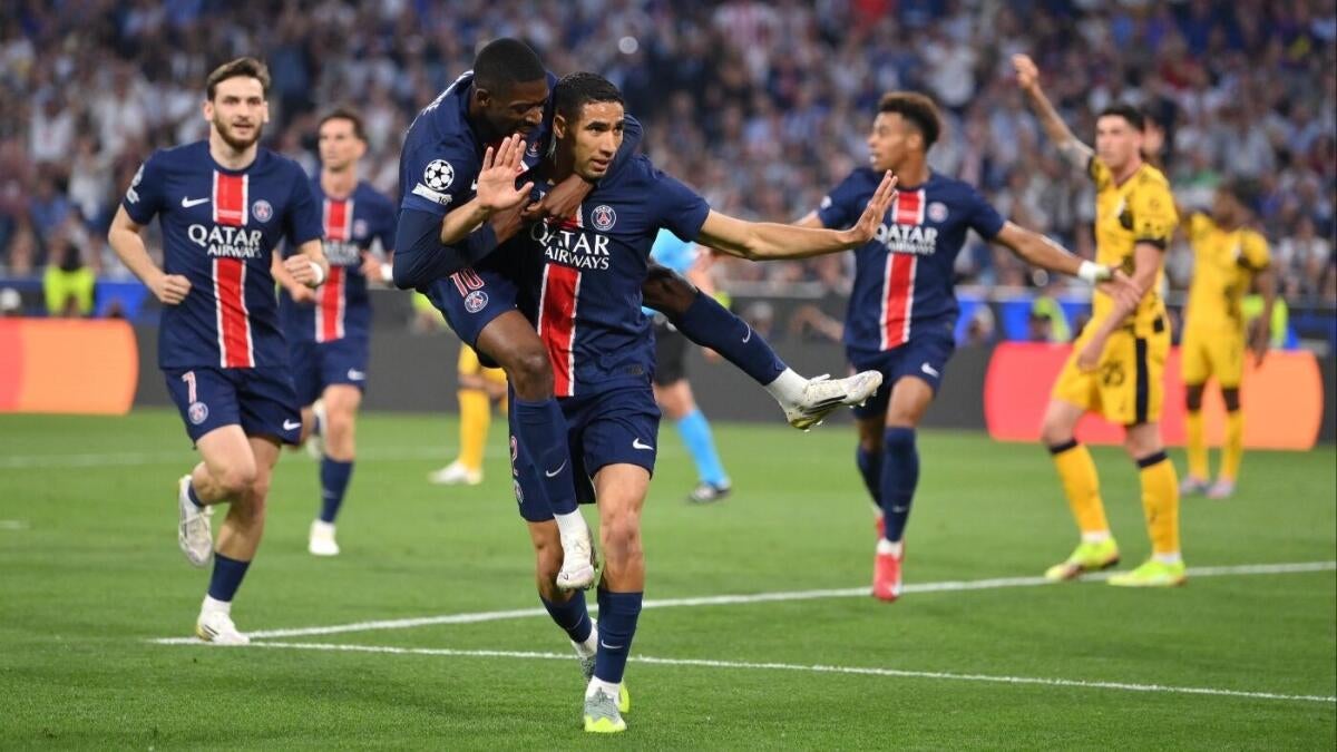 Champions League final: PSG jump out to two-goal first-half lead over ...