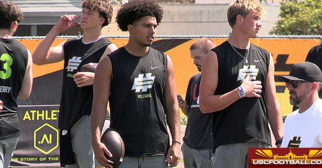 USC QB commit Jonas Williams goes off during the 2025 Elite 11 7-on-7 ...