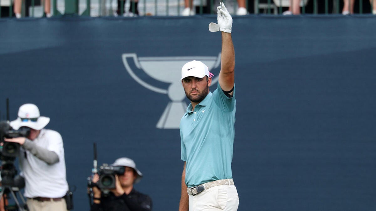 WATCH: Scottie Scheffler ridiculous hole out clinches BMW Championship ...