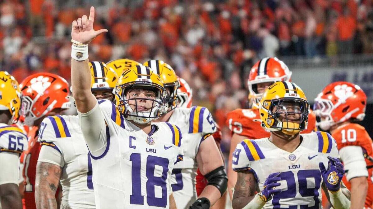 2026 NFL mock draft after Week 1 of college football season: LSU’s Garrett Nussmeier is QB1 ...