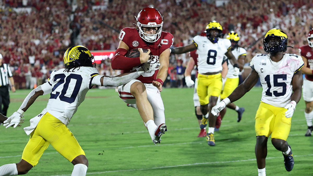Oklahoma holds off Michigan: John Mateer dazzles on big stage as No. 18 ...