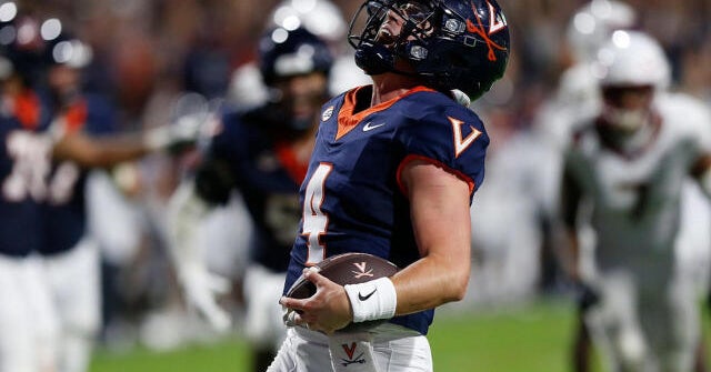 Virginia QB Chandler Morris has gutsy performance, tenth ranked QBR in ...