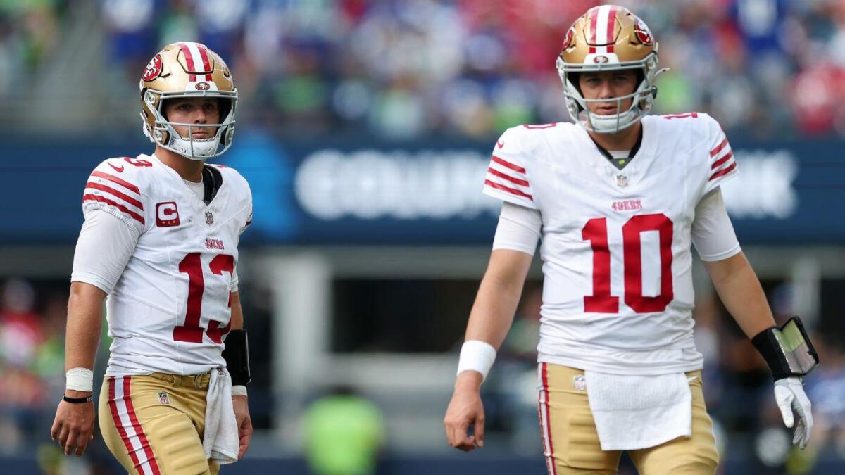 No QB controversy between Brock Purdy, Mac Jones says 49ers GM John ...