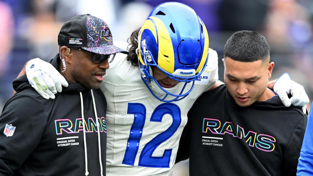Puka Nacua injury update: Rams star, NFL's leader in catches day-to-day with game vs. Jaguars on ...