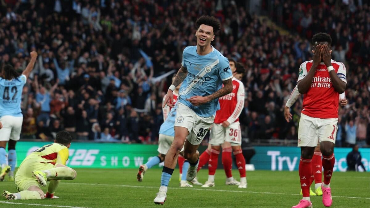 Man City win EFL Cup final with win over Arsenal at Wembley - CBS Sports